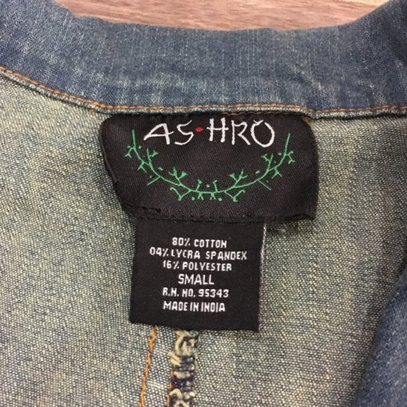 Ashro | Jackets & Coats | Ashro Denim Mixed Materials Jacket | Poshmark